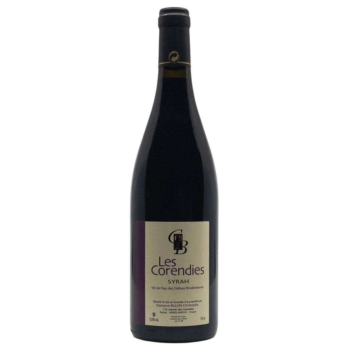 Christophe Billon Les Corendies Vin de Pays Syrah 2019 – Annandale Cellars